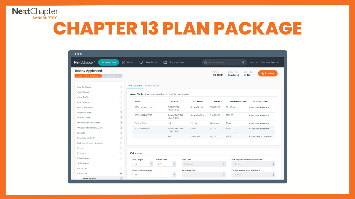 Chapter 13 Plan Add On - crowdcast