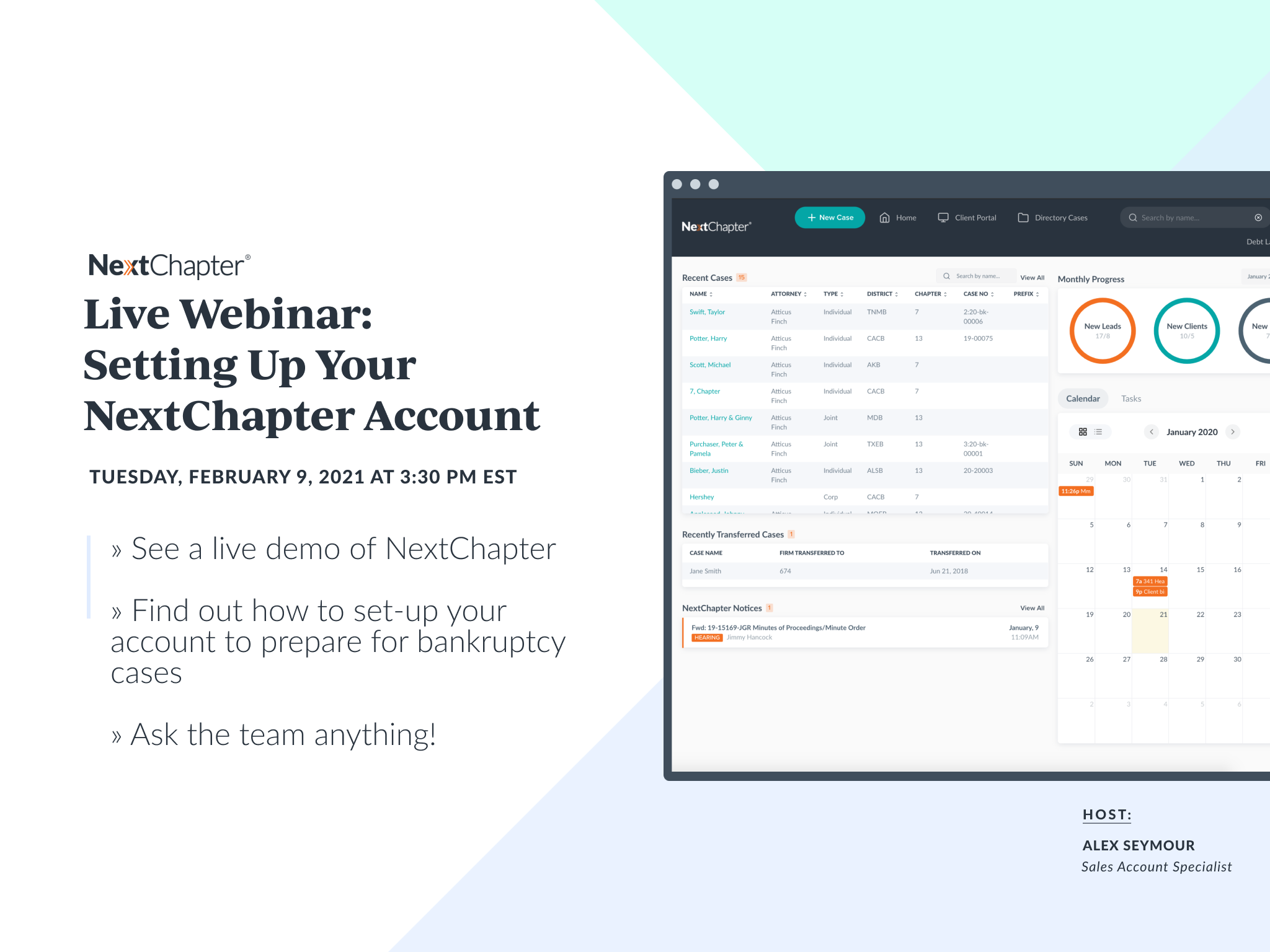 Set-up your NextChapter Account - Alex - crowdcast