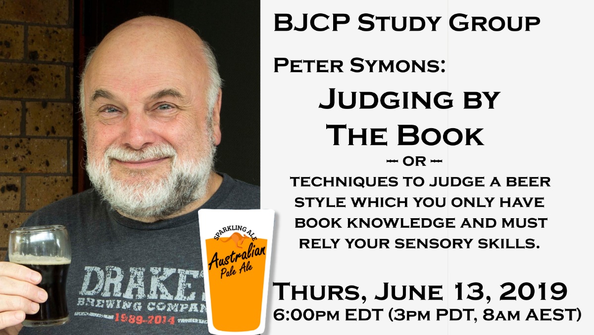 Judging by the Book - Peter Symons (Australian Sparkling Ales) - crowdcast