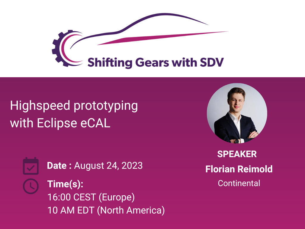 Shifting Gears with SDV - Highspeed prototyping with Eclipse eCAL ...