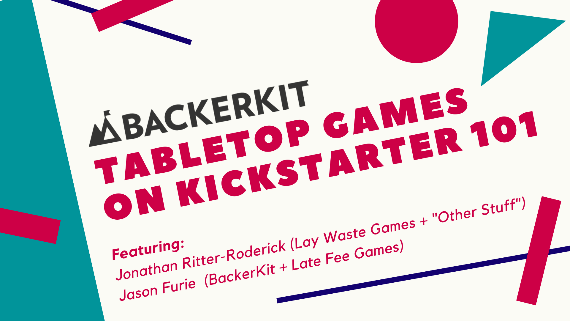 Tabletop Games on Kickstarter 101 - crowdcast