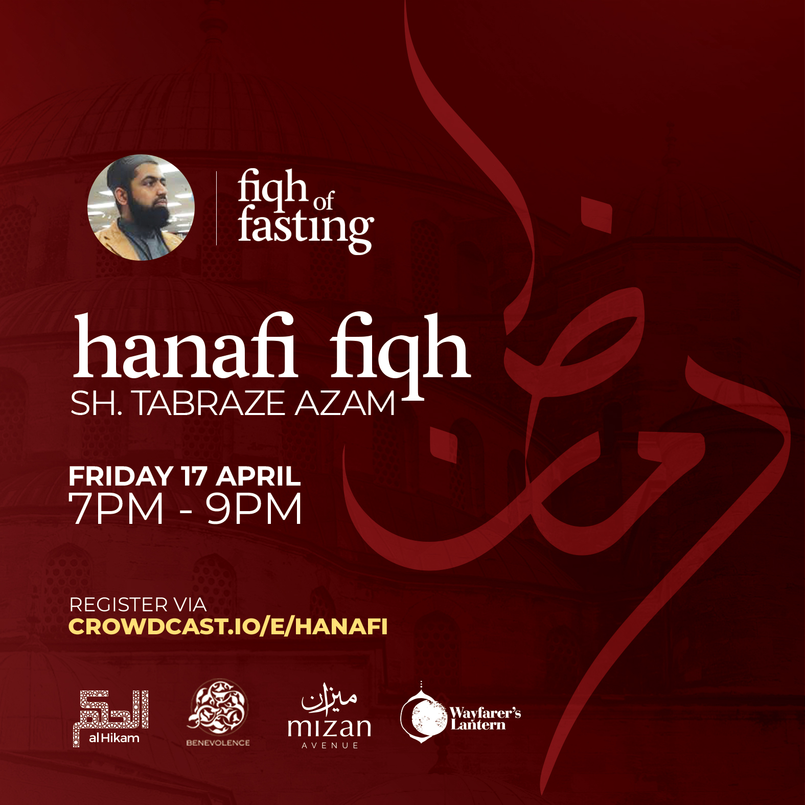 Hanafi - Fiqh of Fasting | Shaykh Tabraze Azam - crowdcast