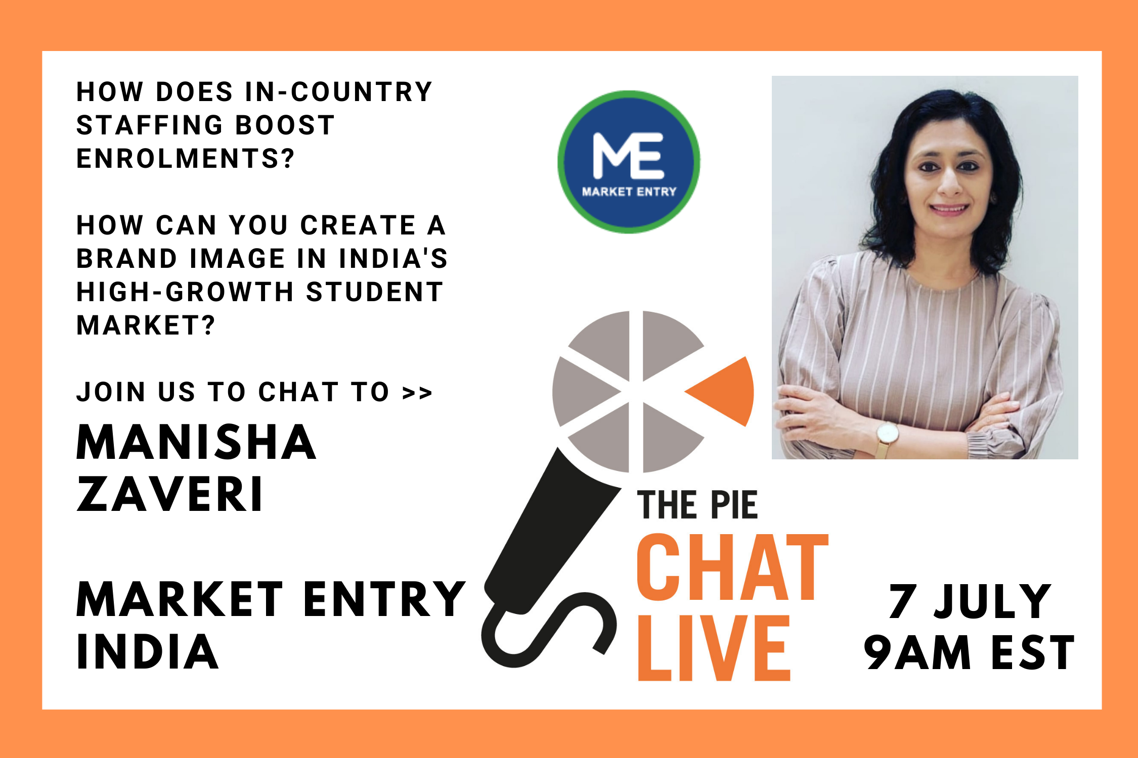The PIE Chat Live - Manisha Zaveri, Market Entry, India - crowdcast