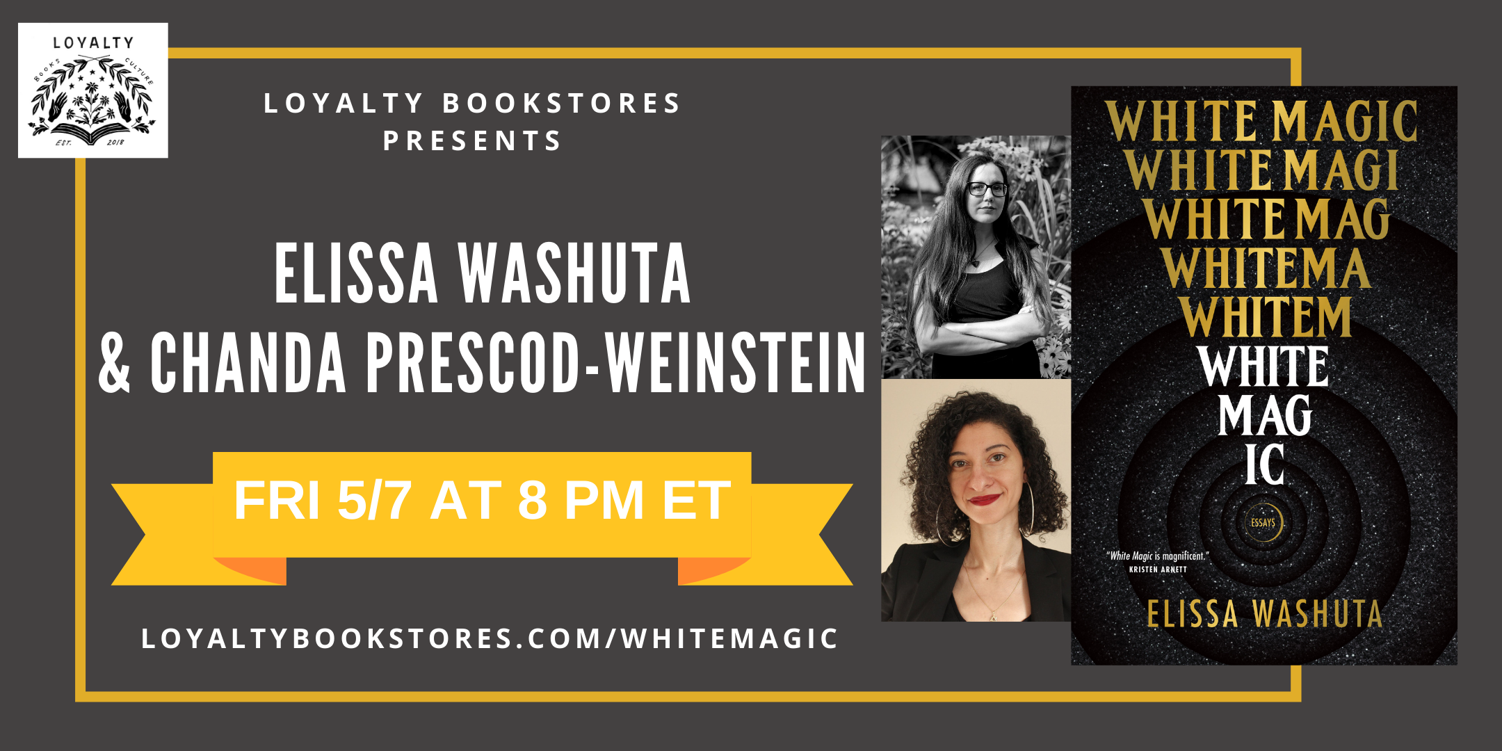 Elissa Washuta and Chanda Prescod-Weinstein for WHITE MAGIC - crowdcast