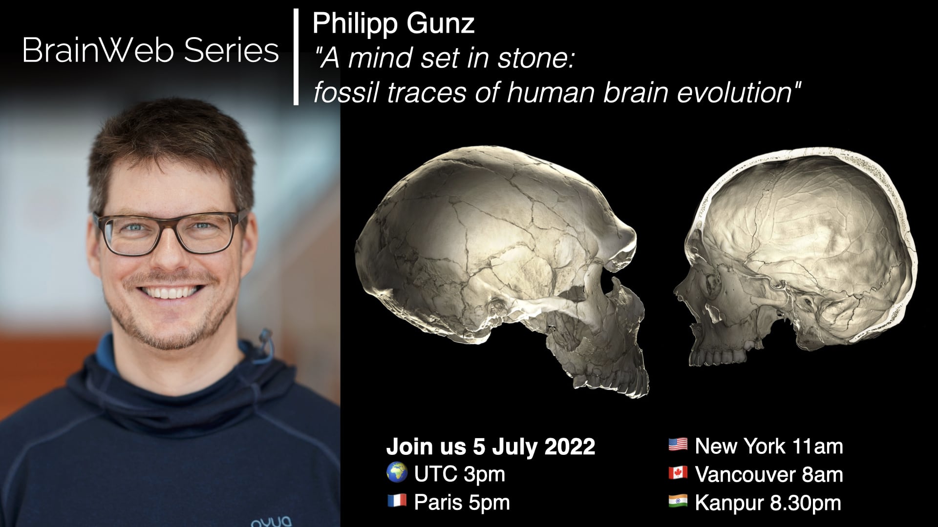 A mind set in stone: fossil traces of human brain evolution - crowdcast