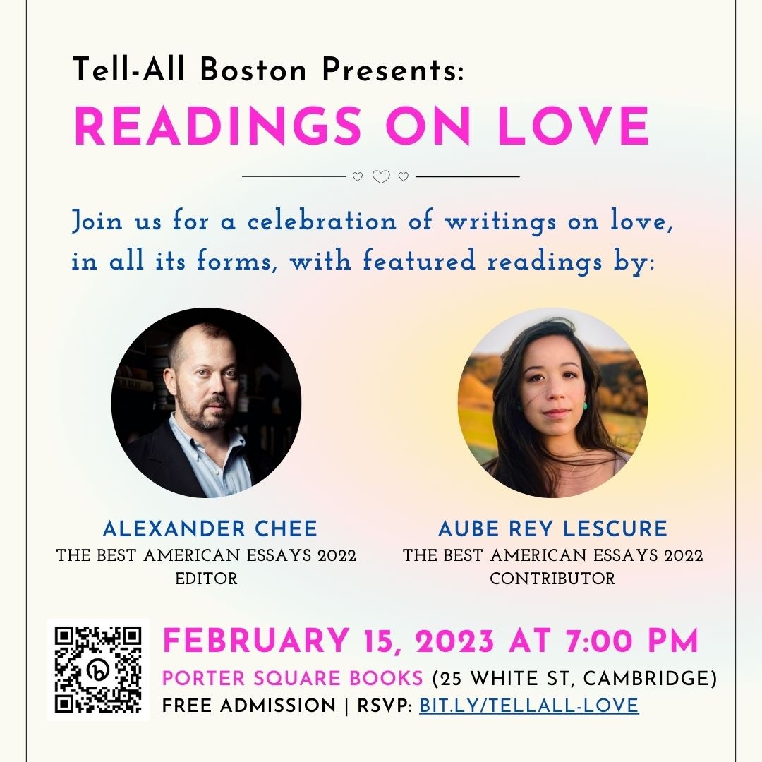 Tell-All Boston Presents: Readings on Love - crowdcast