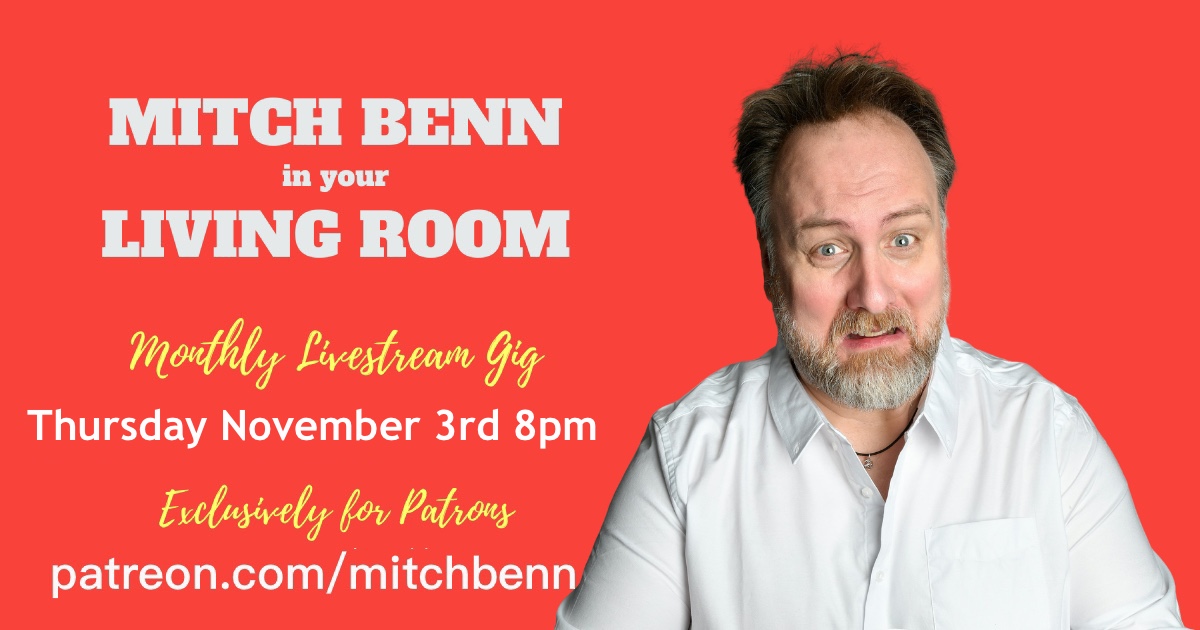 Mitch Benn' Monthly Livestream - crowdcast