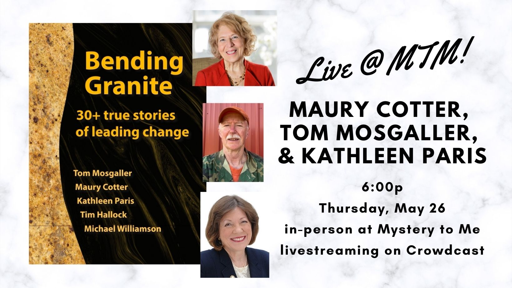 Livestream: Bending Granite - crowdcast