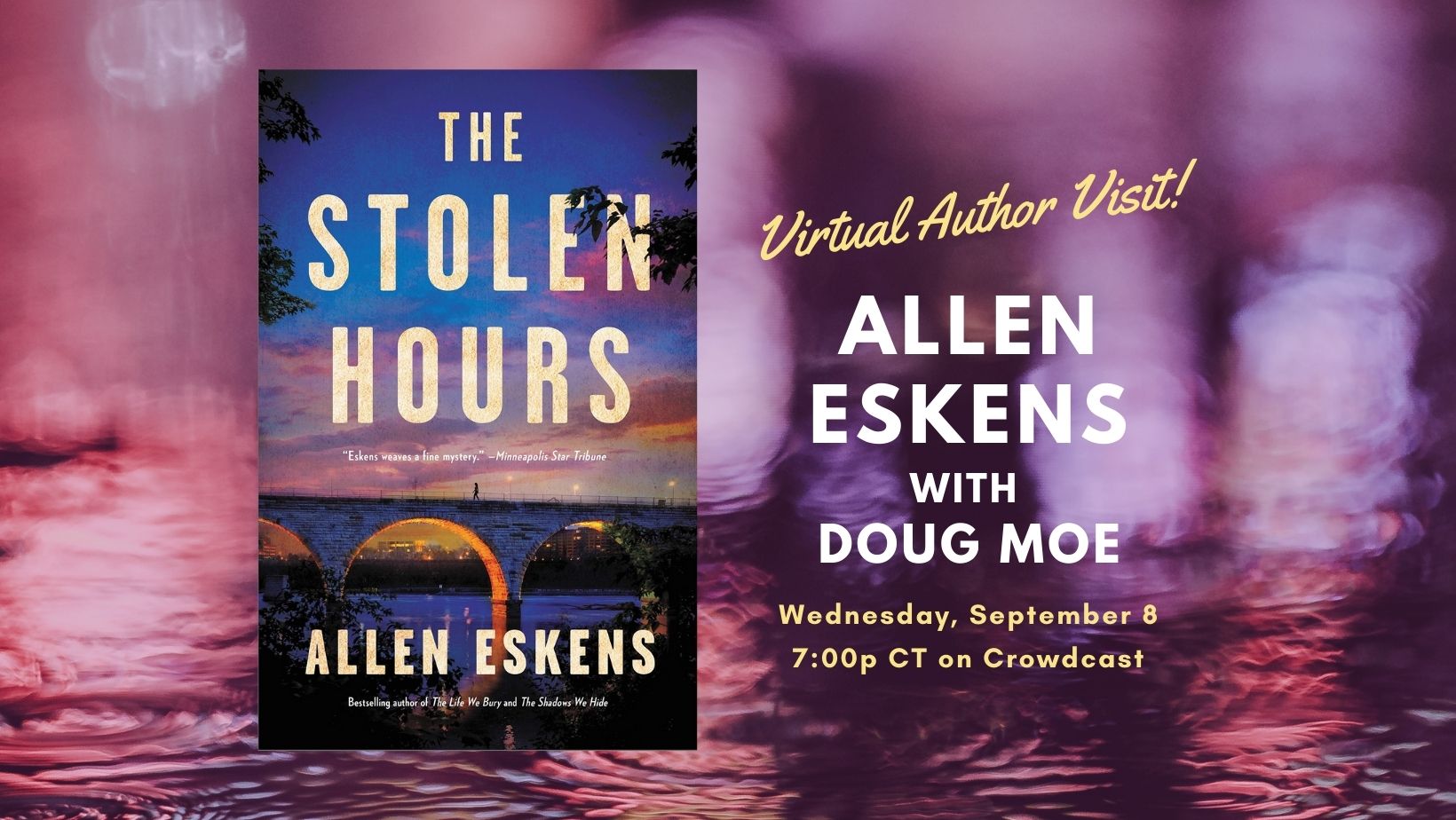 Virtual Author Visit: Allen Eskens - crowdcast