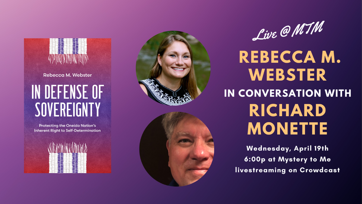 Livestream: Rebecca M. Webster in Conversation with Richard Monette ...