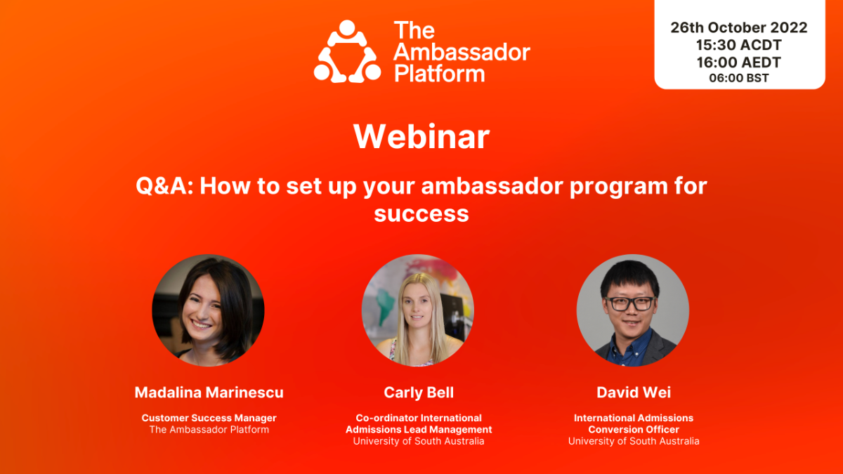 Q&A: How to set up your ambassador program for success - crowdcast
