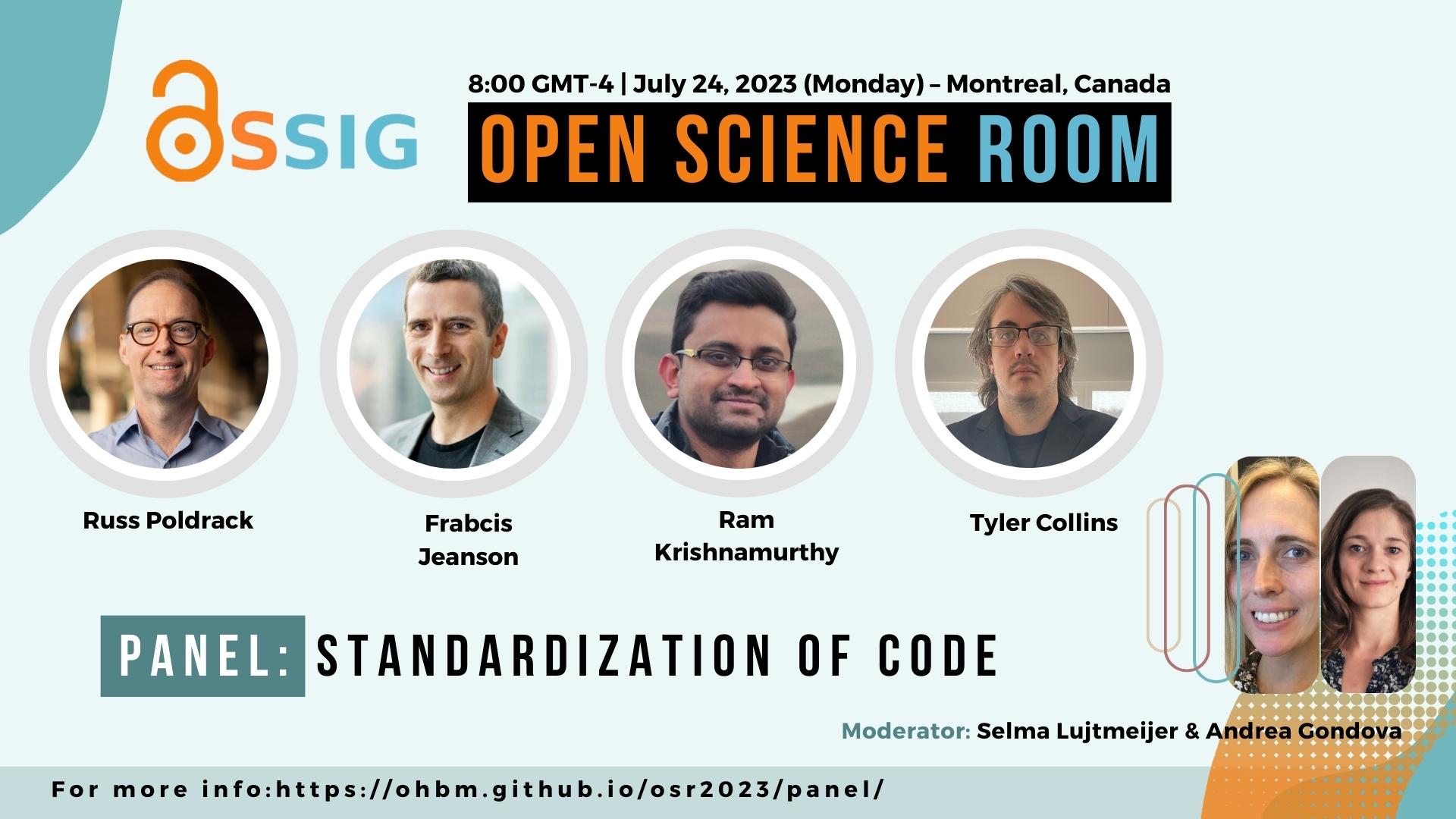 OSR 2023 | Panel 3: Standardization of code - crowdcast