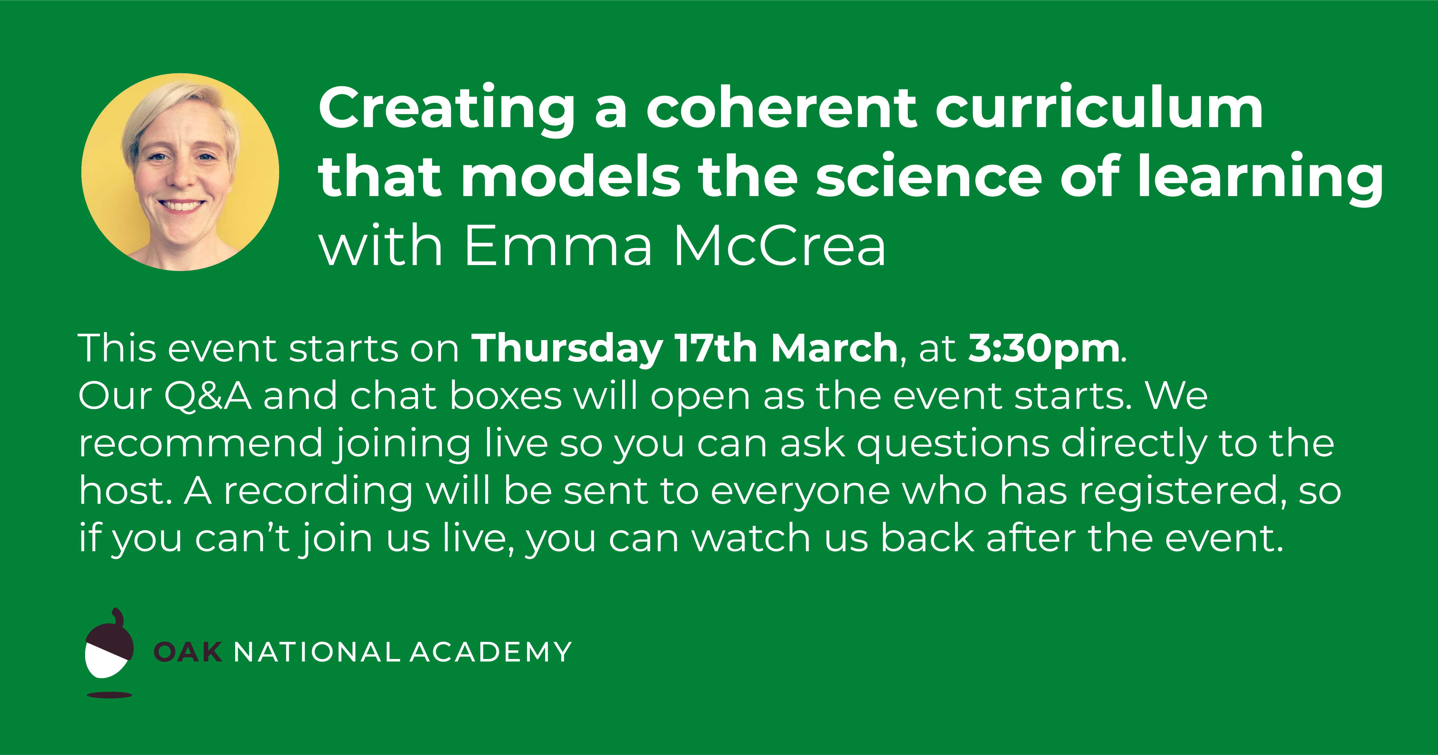 Training new teachers - Creating a coherent curriculum that models the ...