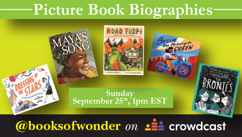 Virtual Picture Book Biographies! | Sunday 9/25 at 1:00PM EST - crowdcast