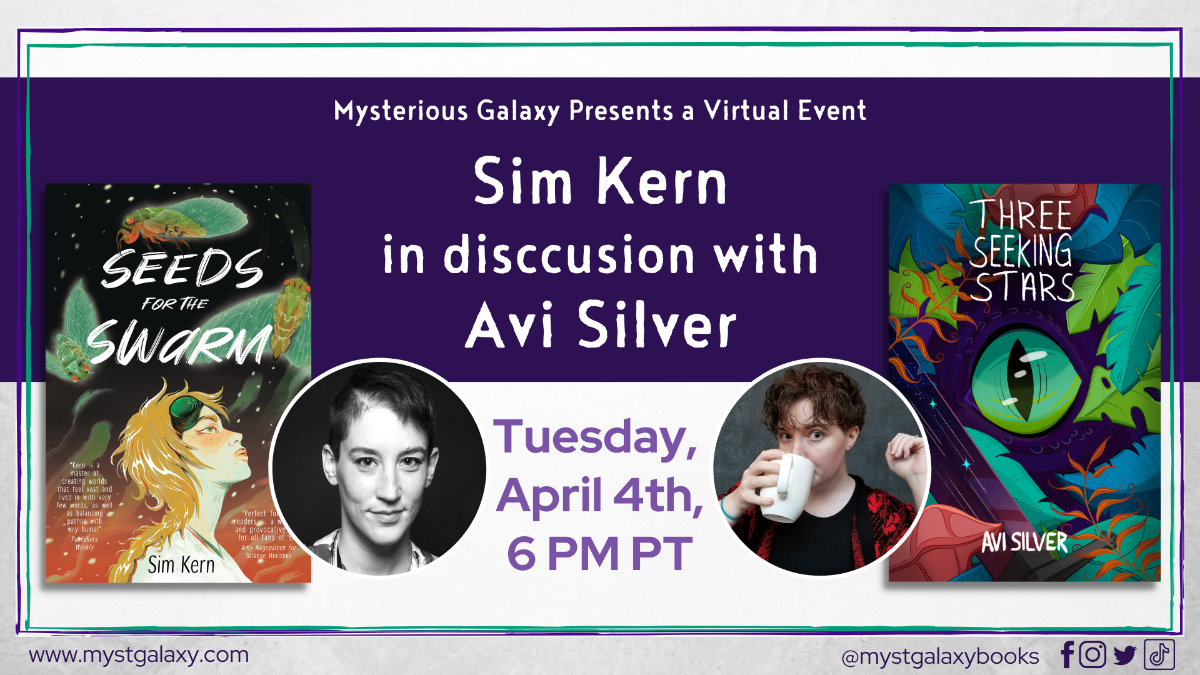 Sim Kern discussing SEEDS FOR THE SWARM, with Avi Silver - crowdcast