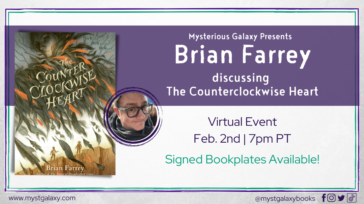 Virtual Event - Brian Farrey discussing The Counterclockwise Heart ...