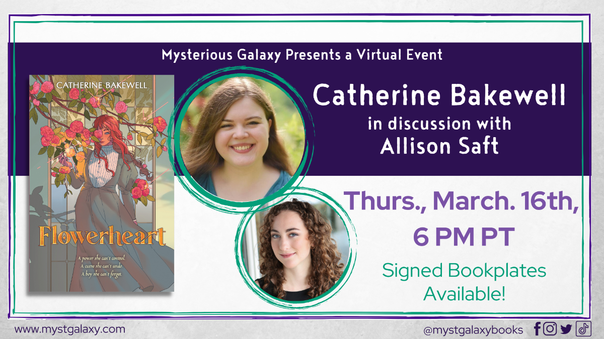 Catherine Bakewell discussing FLOWERHEART with Allison Saft - crowdcast