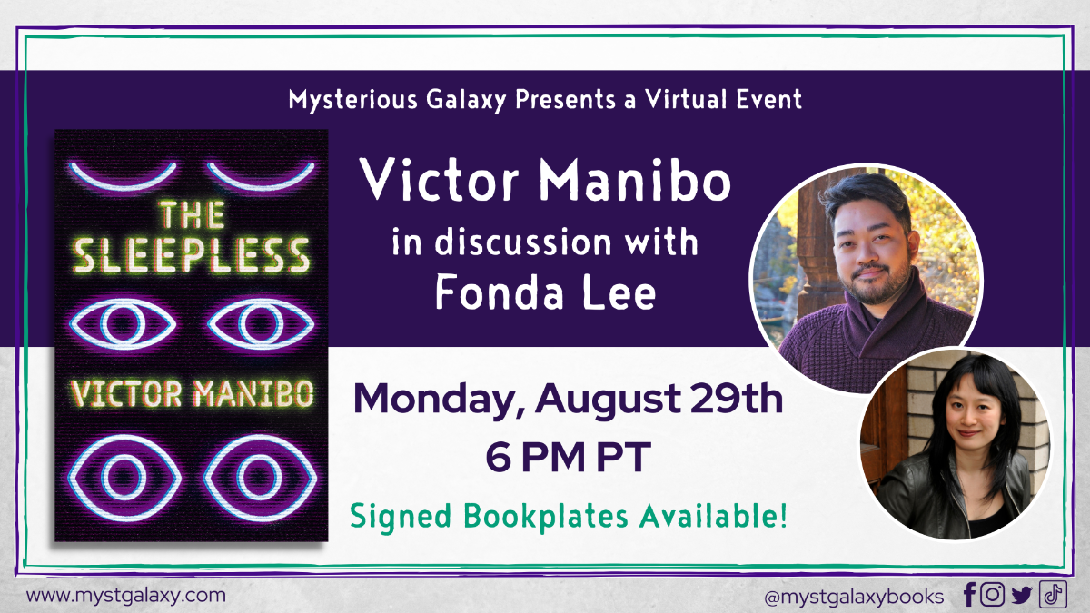 Virtual Event - Victor Manibo discusses THE SLEEPLESS, with Fonda Lee ...