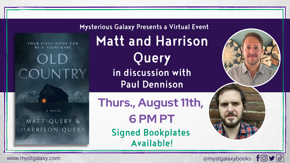Virtual Event - Matt and Harrison Query discuss OLD COUNTRY with Paul ...