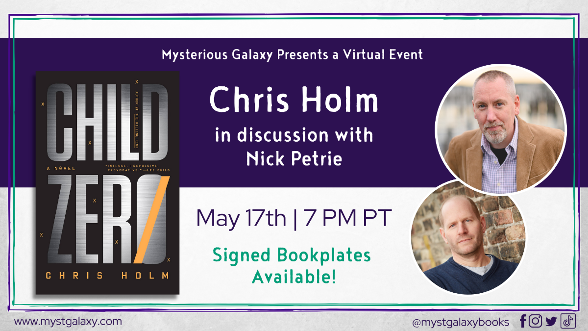 Virtual Event - Chris Holm in discussion with Nick Petrie - crowdcast