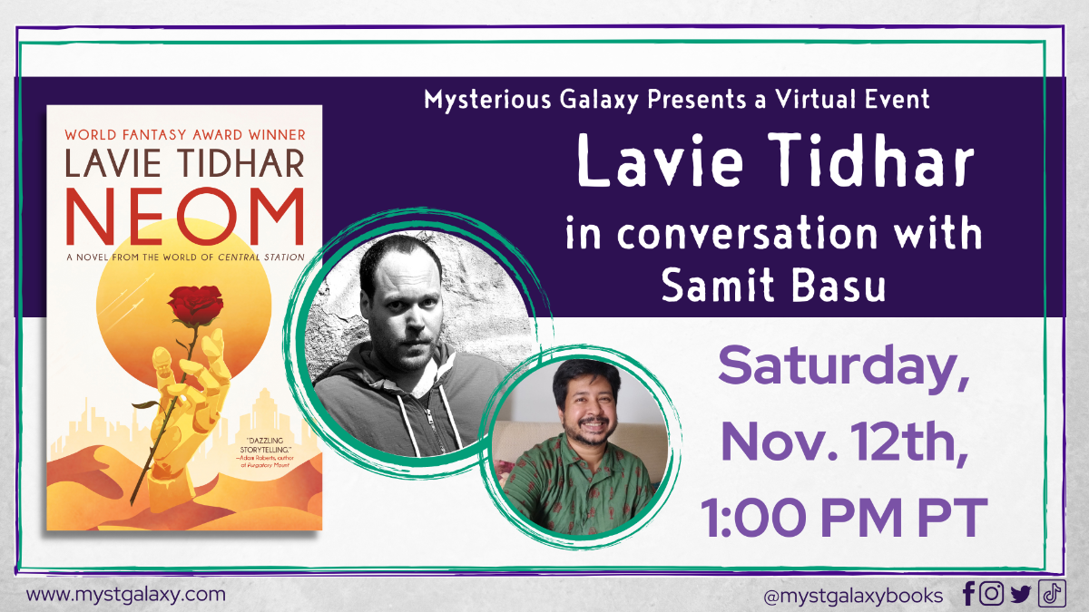 Virtual Event - Lavie Tidhar in conversation with Samit Basu - crowdcast