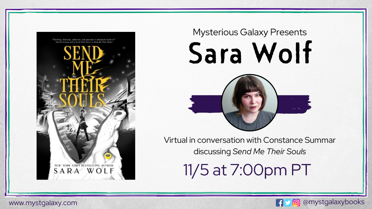 Virtual Event - Sara Wolf Discusses Send Me Their Souls - crowdcast