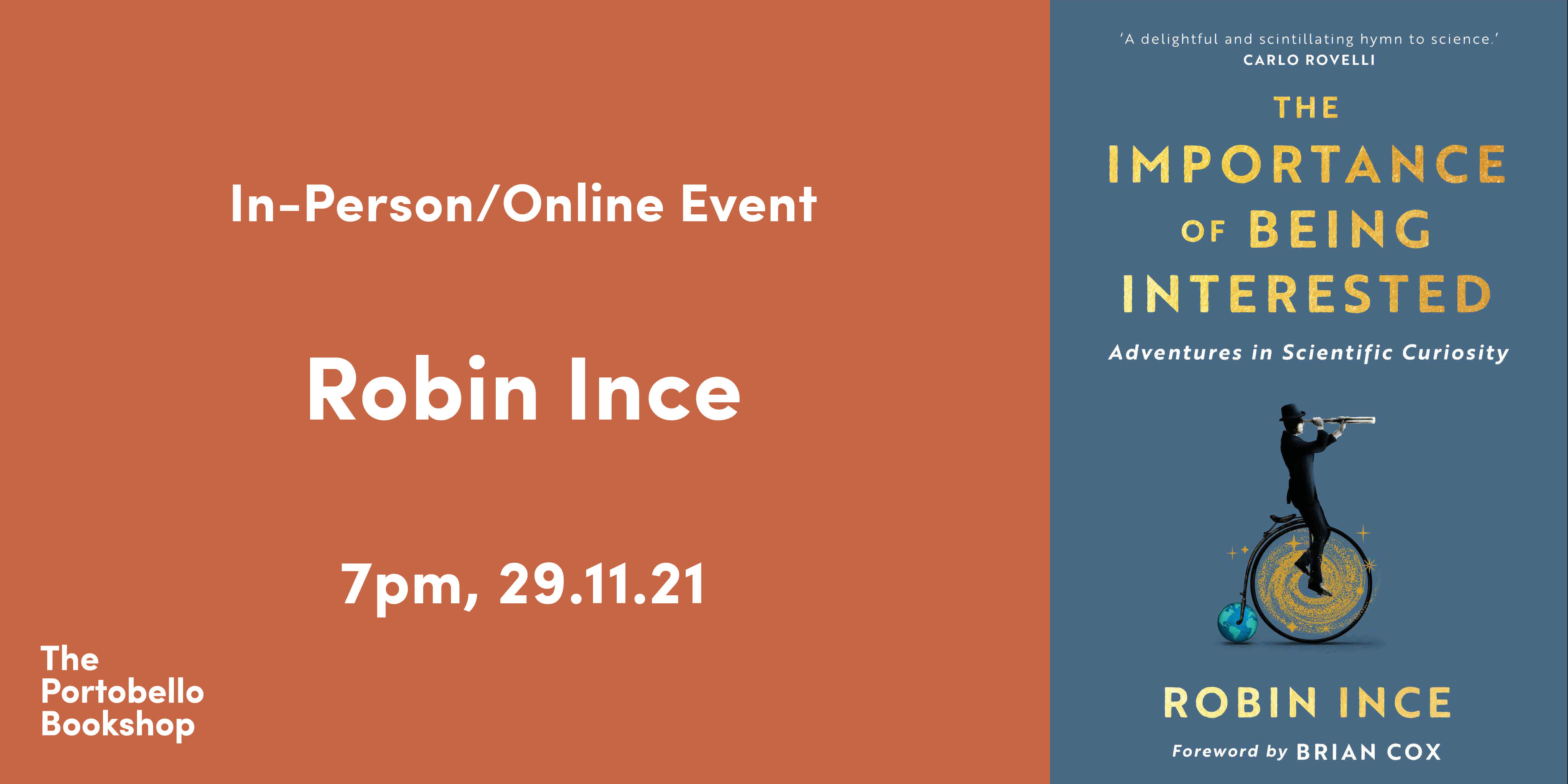 The Importance of Being Interested by Robin Ince - crowdcast